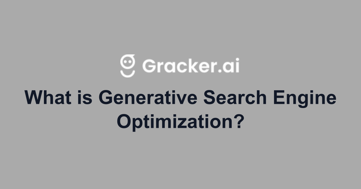 What is Generative Search Engine Optimization? | SEO 101