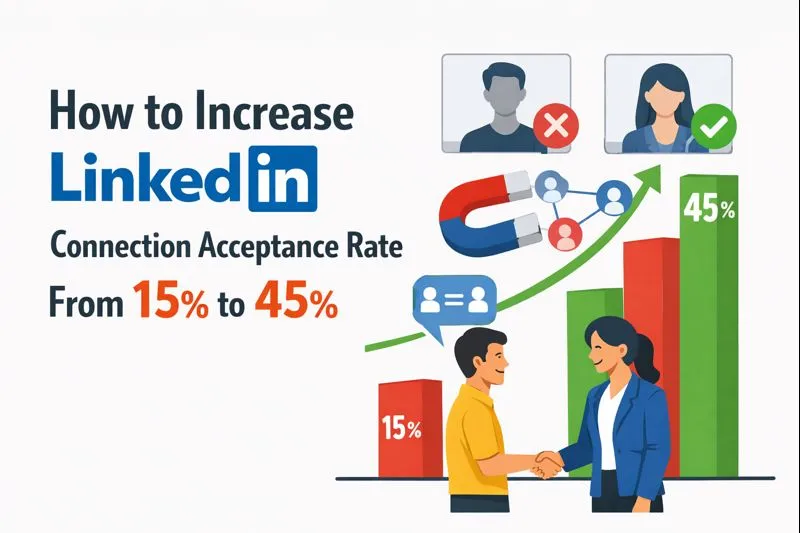 How to Increase LinkedIn Connection Acceptance Rate From 15% to 45% ...