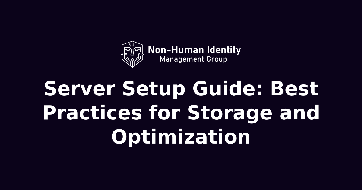 Server Setup Guide: Best Practices for Storage and Optimization | Non ...