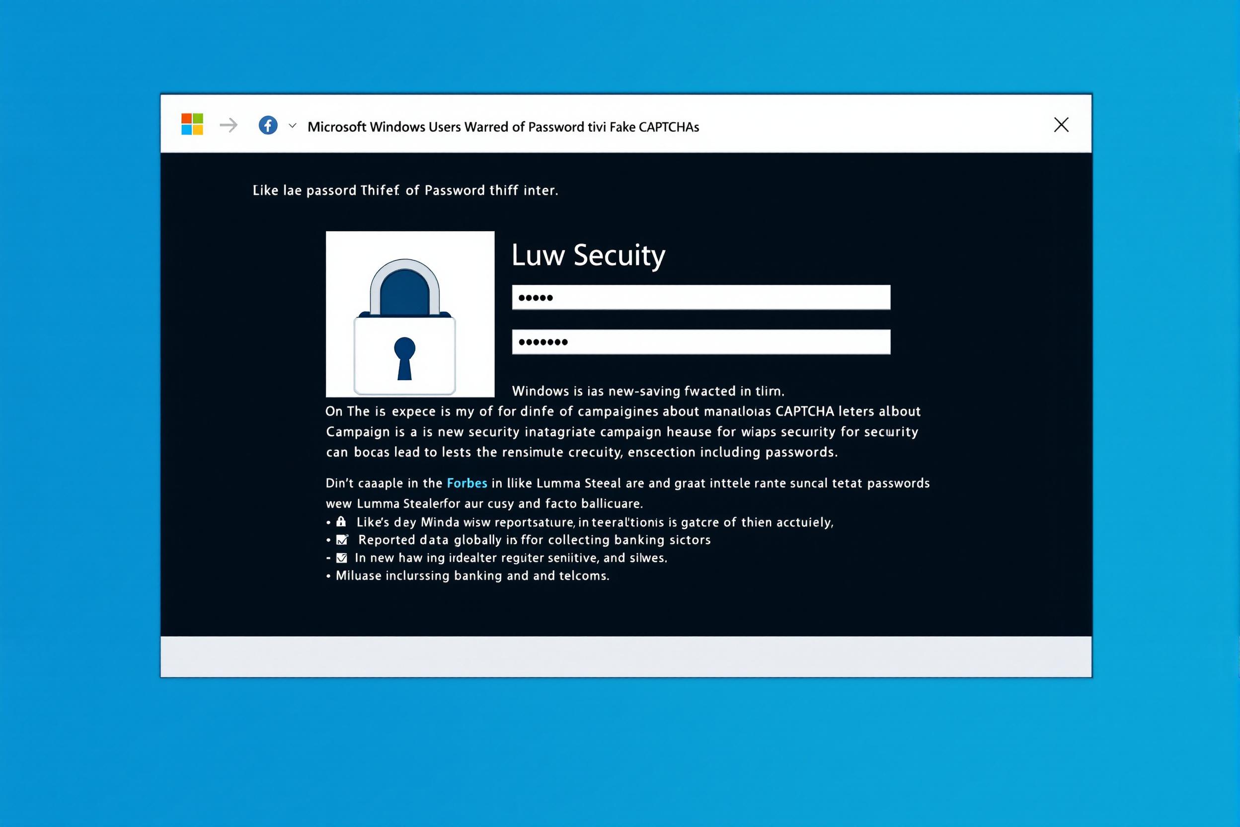 Microsoft Windows Users Warned of Password Theft via Fake CAPTCHAs | MojoAuth - Advanced ...