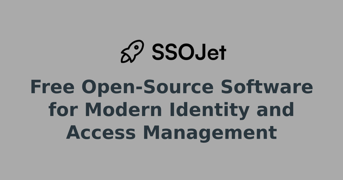 Free Open-Source Software for Modern Identity and Access Management ...
