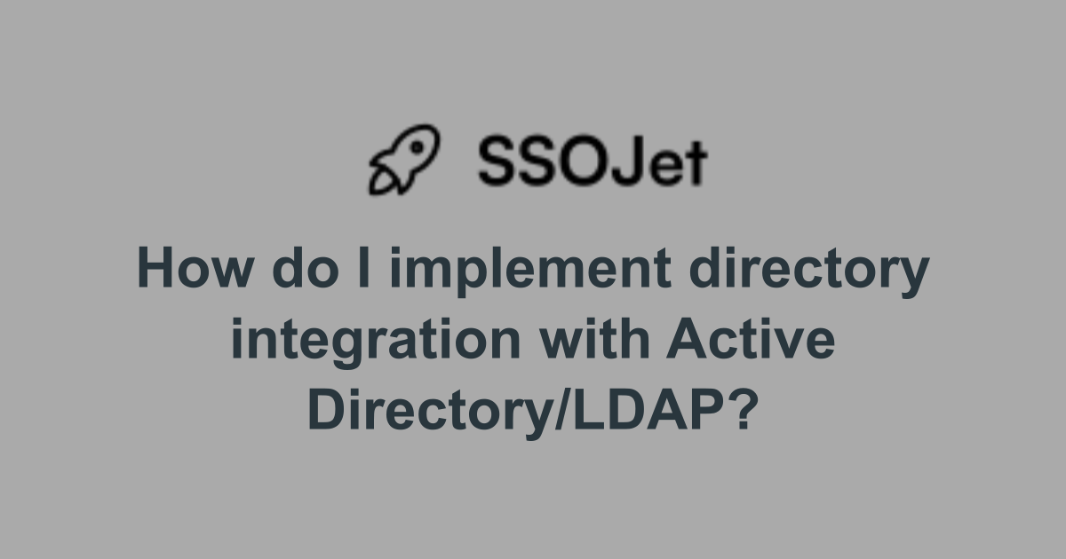 How do I implement directory integration with Active Directory/LDAP? | Q & A - Insights on ...