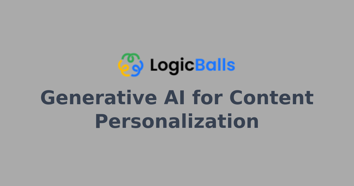 Generative AI for Content Personalization
