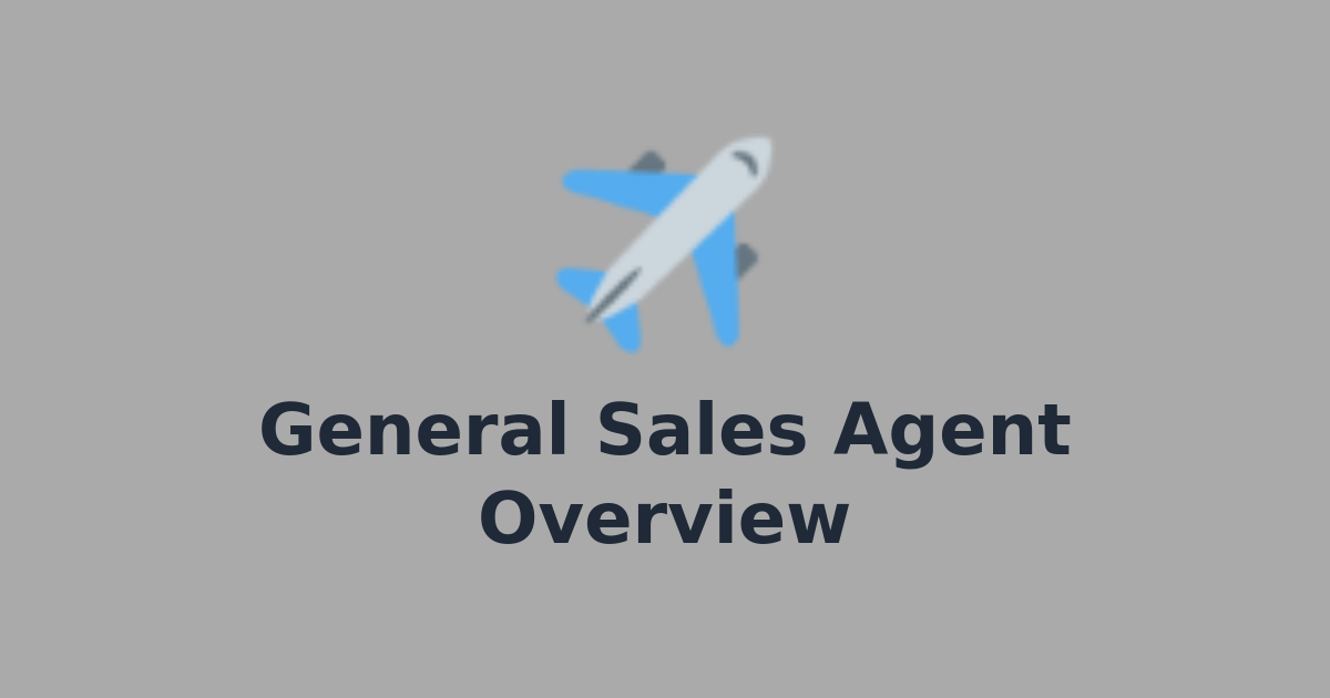 General Sales Agent Overview | GoTriply Blog: AI Travel Planning ...